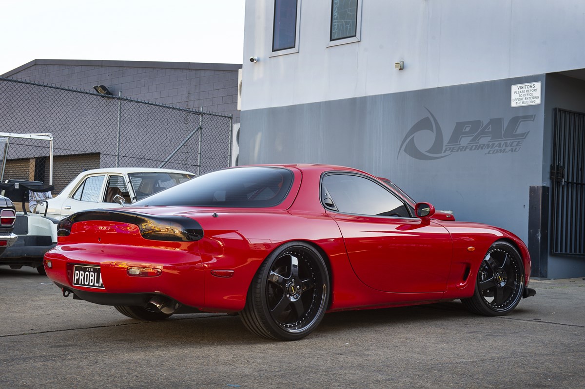 'PROBLM' SINGLE TURBO FD RX7. Pac Performance Racing